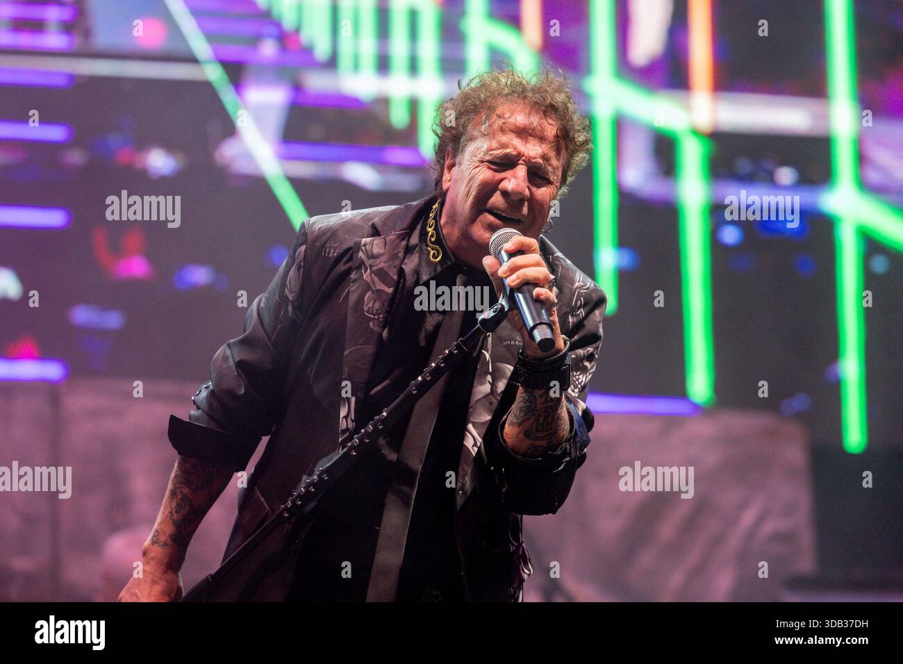 The band Obús during their concert at the Palacio Vistalegre Arena, on ...