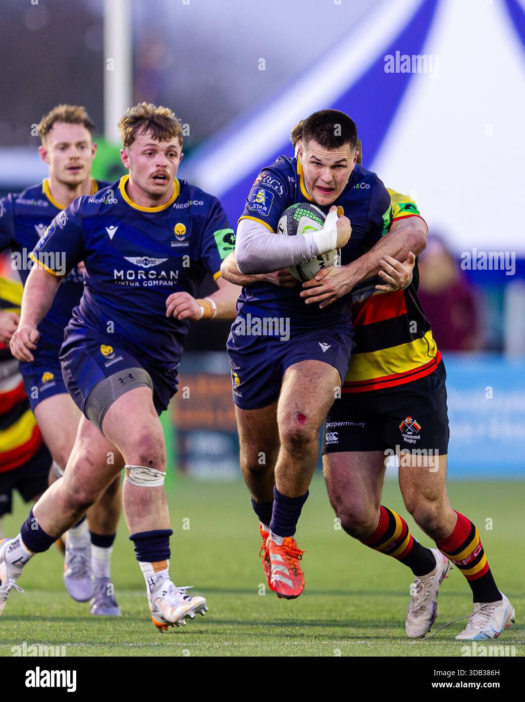 Worcester, England, UK, 13 December 2025. James Short of Worcester ...