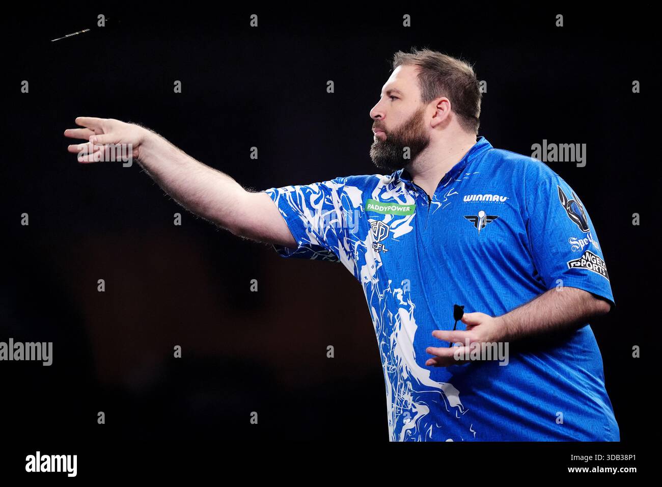 Alex Spellman during their match against Gabriel Clemens on day three ...