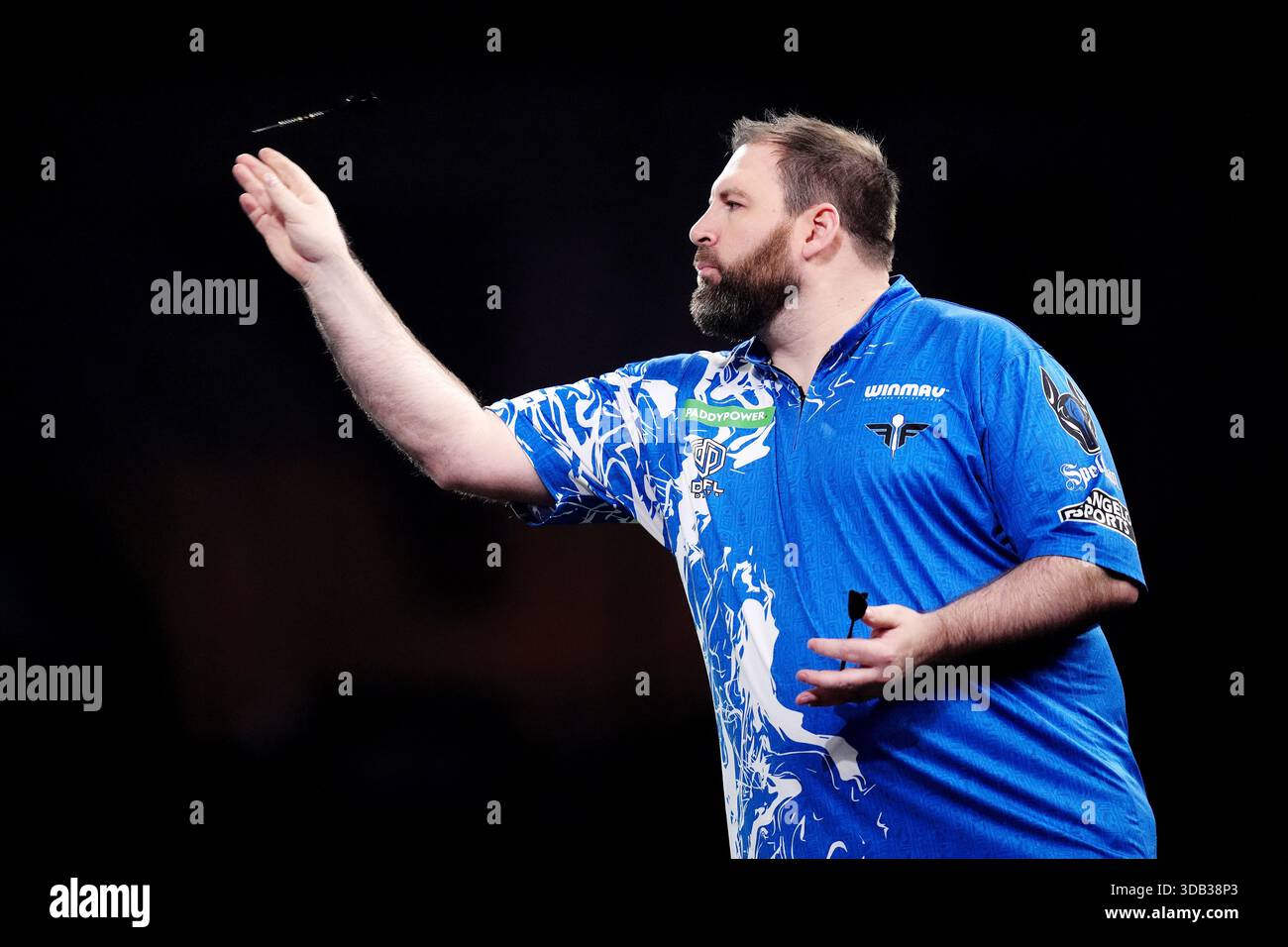 Alex Spellman during their match against Gabriel Clemens on day three ...