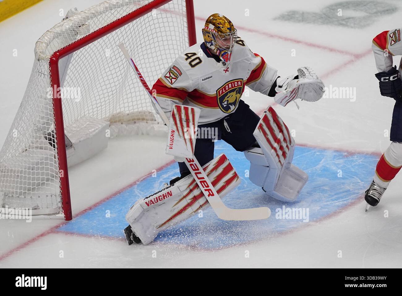Florida Panthers goaltender Daniil Tarasov (40) in the first period of ...