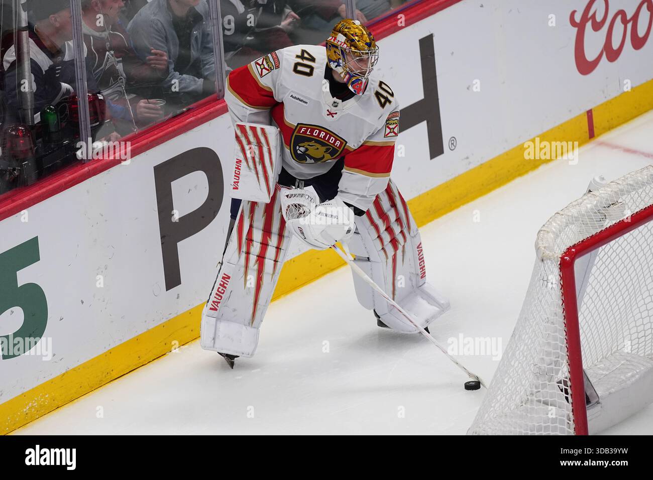 Florida Panthers goaltender Daniil Tarasov (40) in the third period of ...