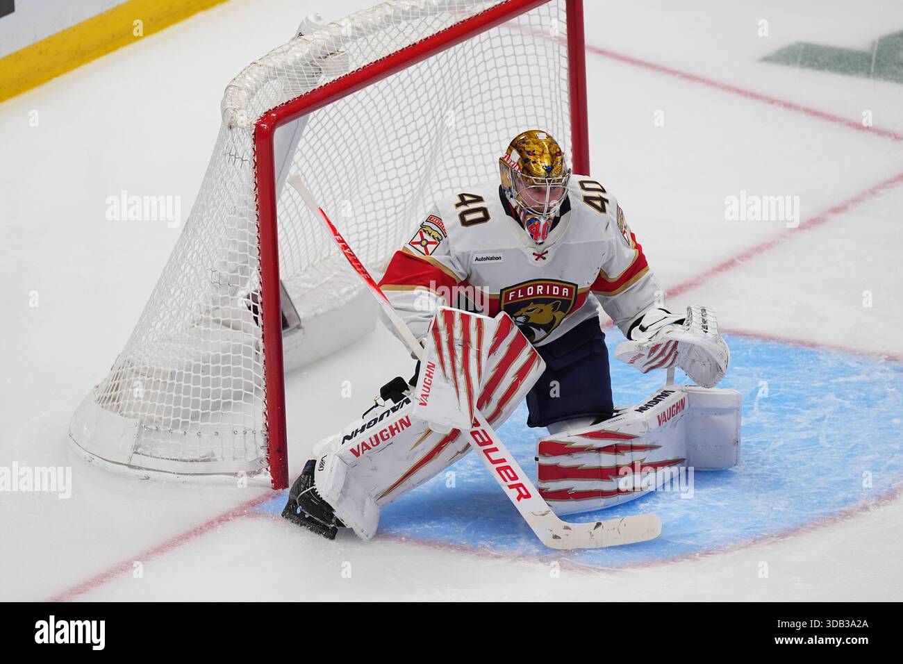 Florida Panthers goaltender Daniil Tarasov (40) in the third period of ...