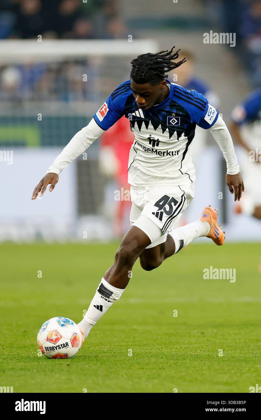 v. l. n. r. Fabio Balde (HSV, 45) 13.12.2025, Fussball, Soccer ...