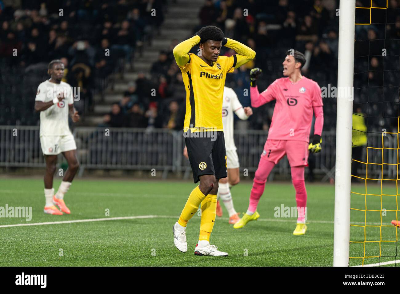 Chris Bedia (29 YB) missing a penalty kick during the UEFA Europa ...