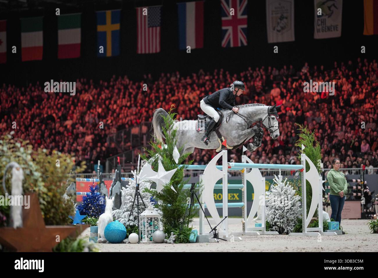 Alain JUFER (SUI) riding DOMINATOR MM during the Day 4 of the 64th CHI ...