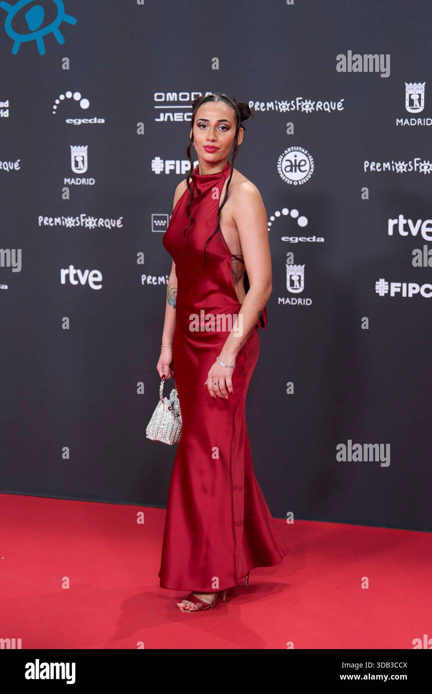 Madrid. Spain. 20251213, Zaira Romero attends 31st Jose Maria Forque ...