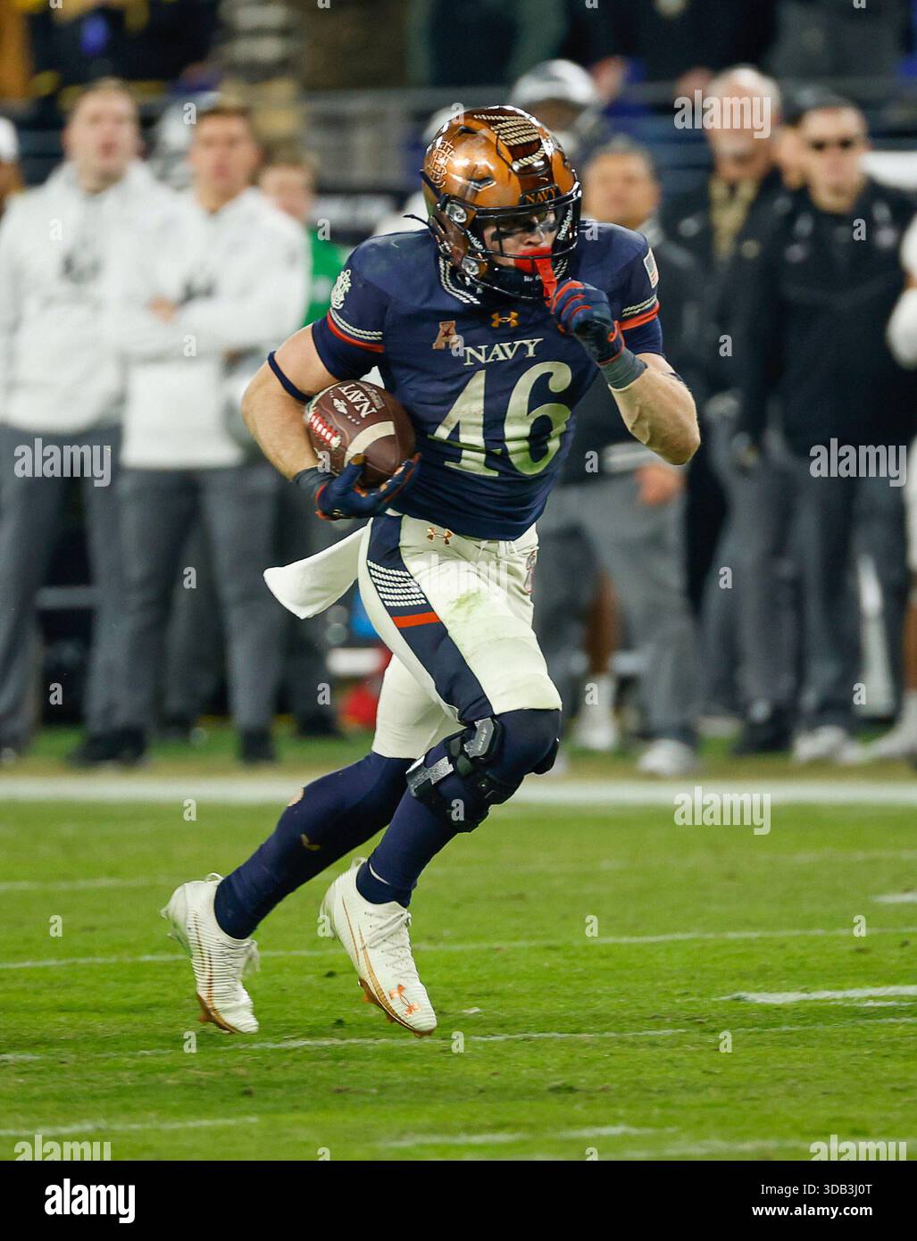 December 13, 2025: Navy Midshipmen RB #46 Alex Tecza runs with the ball ...