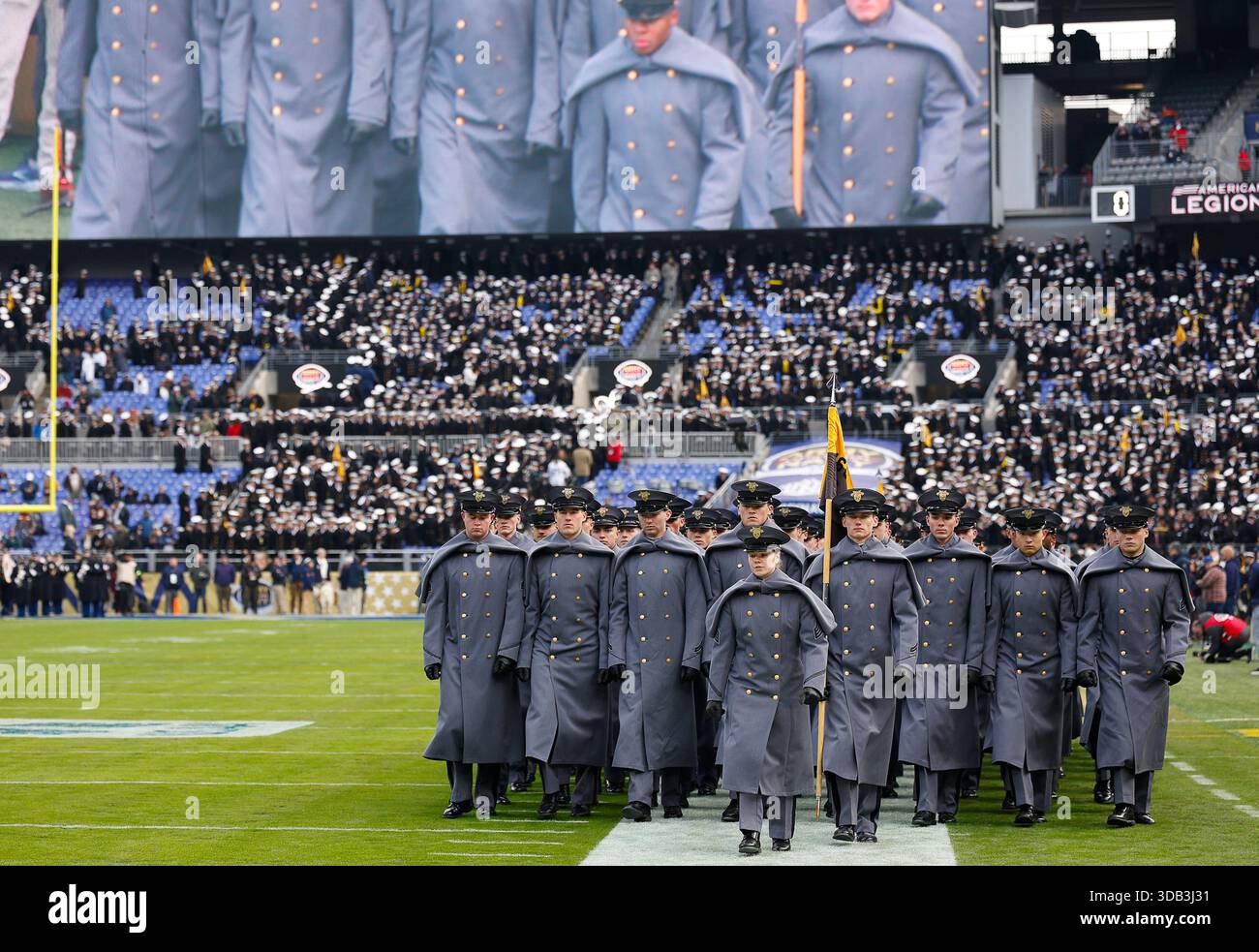 December 13, 2025: USMA Cadets march on the field before the 126th Army ...