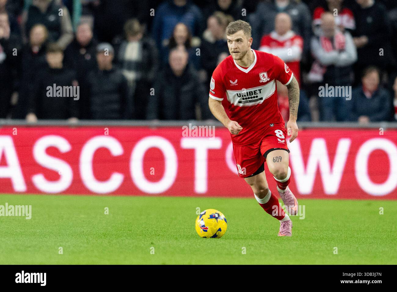 Riley McGree of Middlesbrough during the Sky Bet Championship match ...