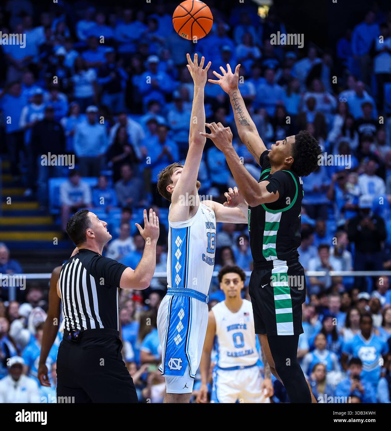 December 13, 2025: North Carolina center Henri Veesaar (13) and South ...