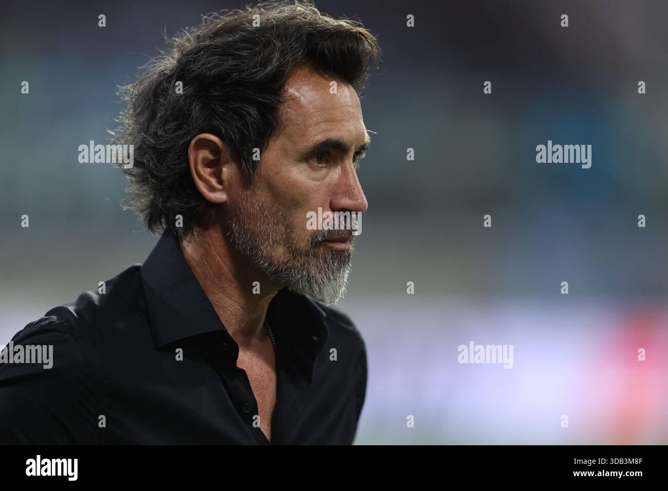 Estudiantes de La Plata's coach Eduardo Dominguez looks on during the ...