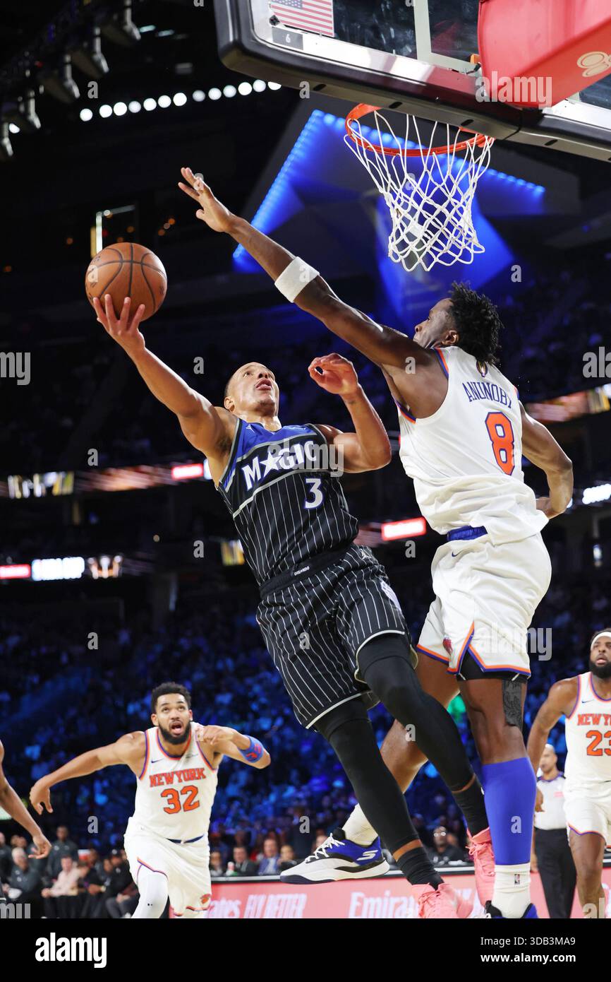 Orlando Magic guard Desmond Bane (3) shoots the ball near New York ...