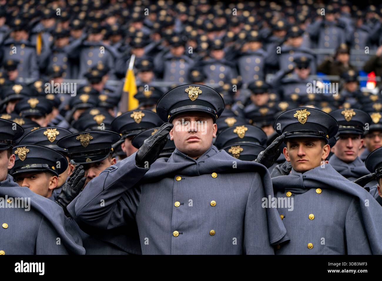 Baltimore, United States. 13th Dec, 2025. Army Cadets salute during the ...