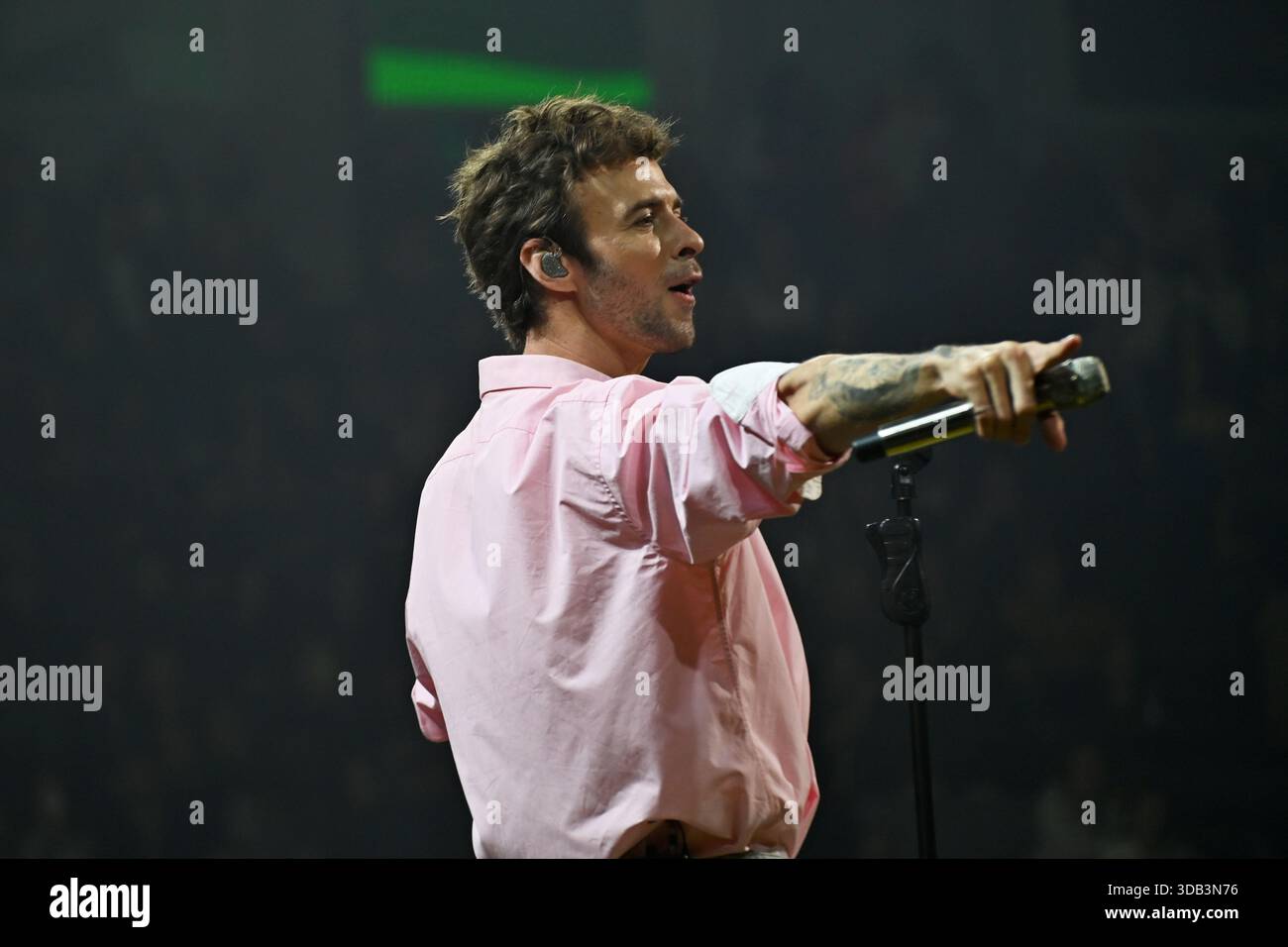 Ukrainian singer Max Barskih performs at the Kyiv Palace of Sports ...
