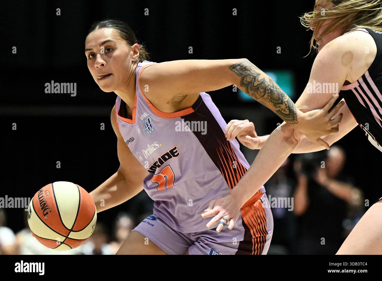 Sharne Robati of the Lightning during the WNBL Round 9 match between ...