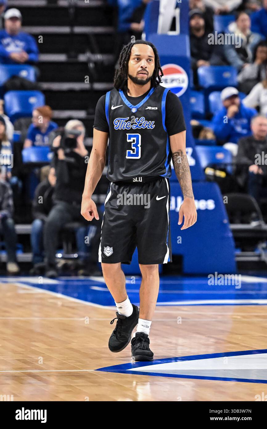 DECEMBER 13, 2025: Saint Louis Billikens guard Trey Green (3) in a ...