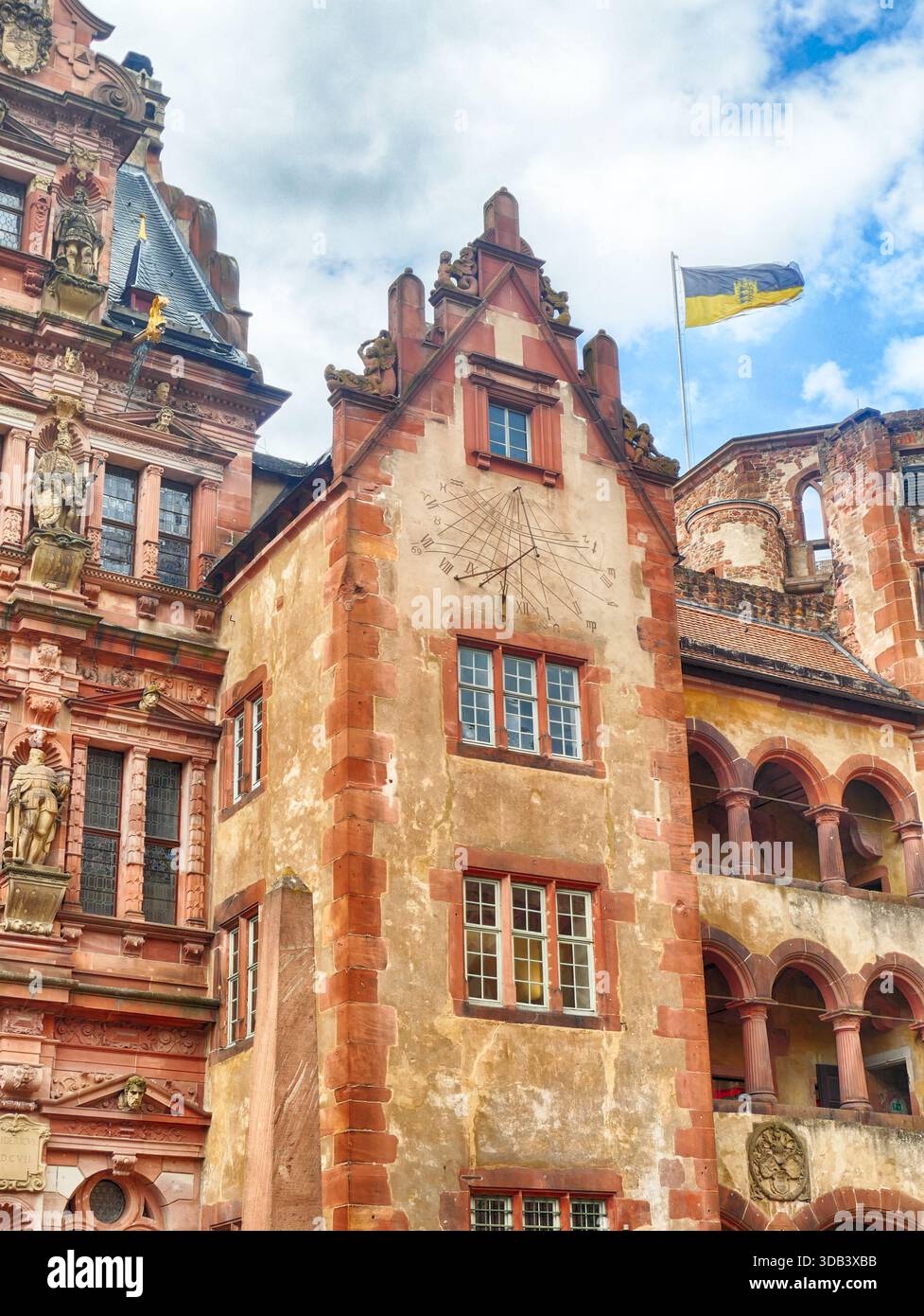 HEIDELBERG, GERMANY - MAY 26, 2025 - Heidelberg Castle courtyard ...