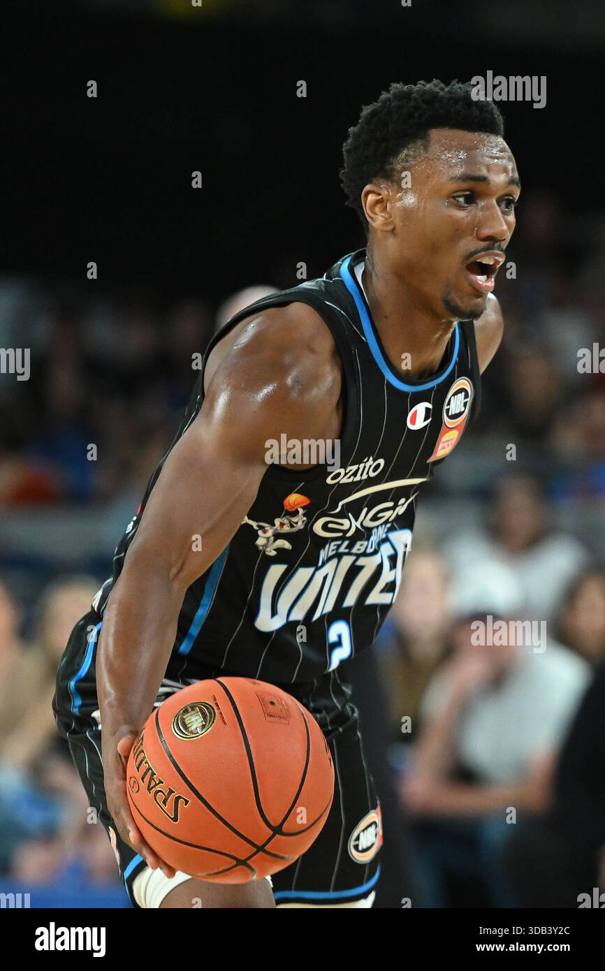 Tyson Walker of Melbourne United in action during the NBL Round 12 ...