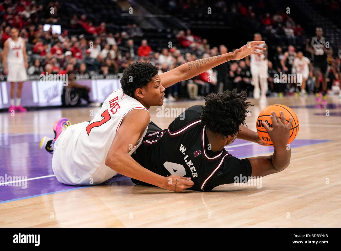 SALT LAKE CITY, UT - DECEMBER 13: Utah Utes forward Josh Hayes #7 and ...