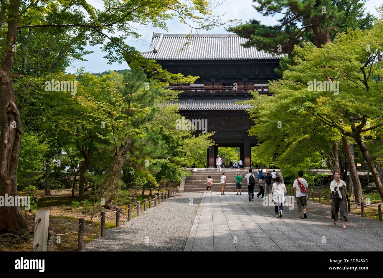 Zen Buddhist Nanzenji Temple (南禅寺) Sanmon Gate (三門) constructed in 1628 ...
