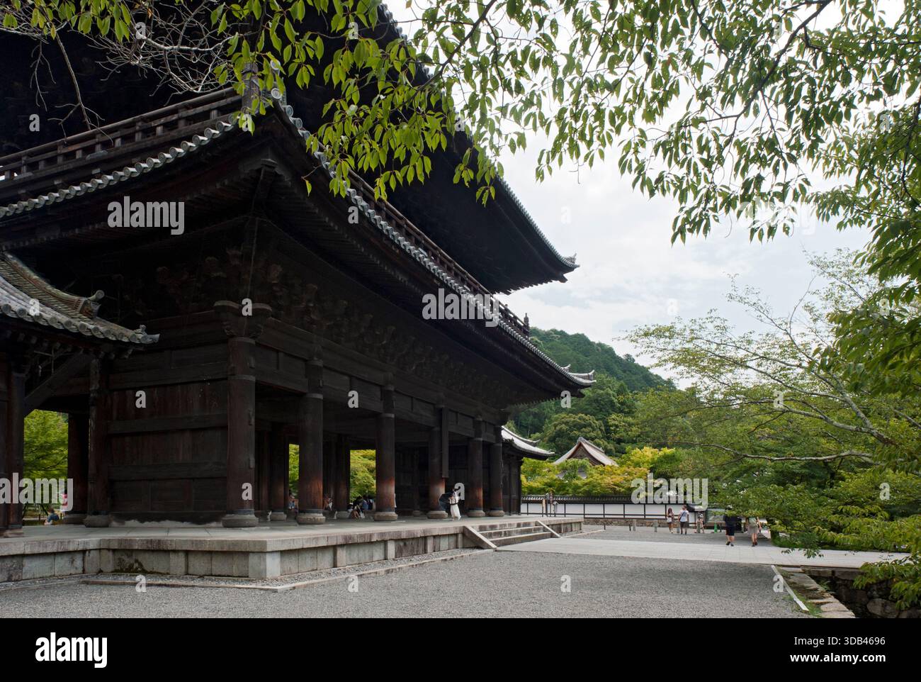 Zen Buddhist Nanzenji Temple (南禅寺) Sanmon Gate (三門) constructed in 1628 ...