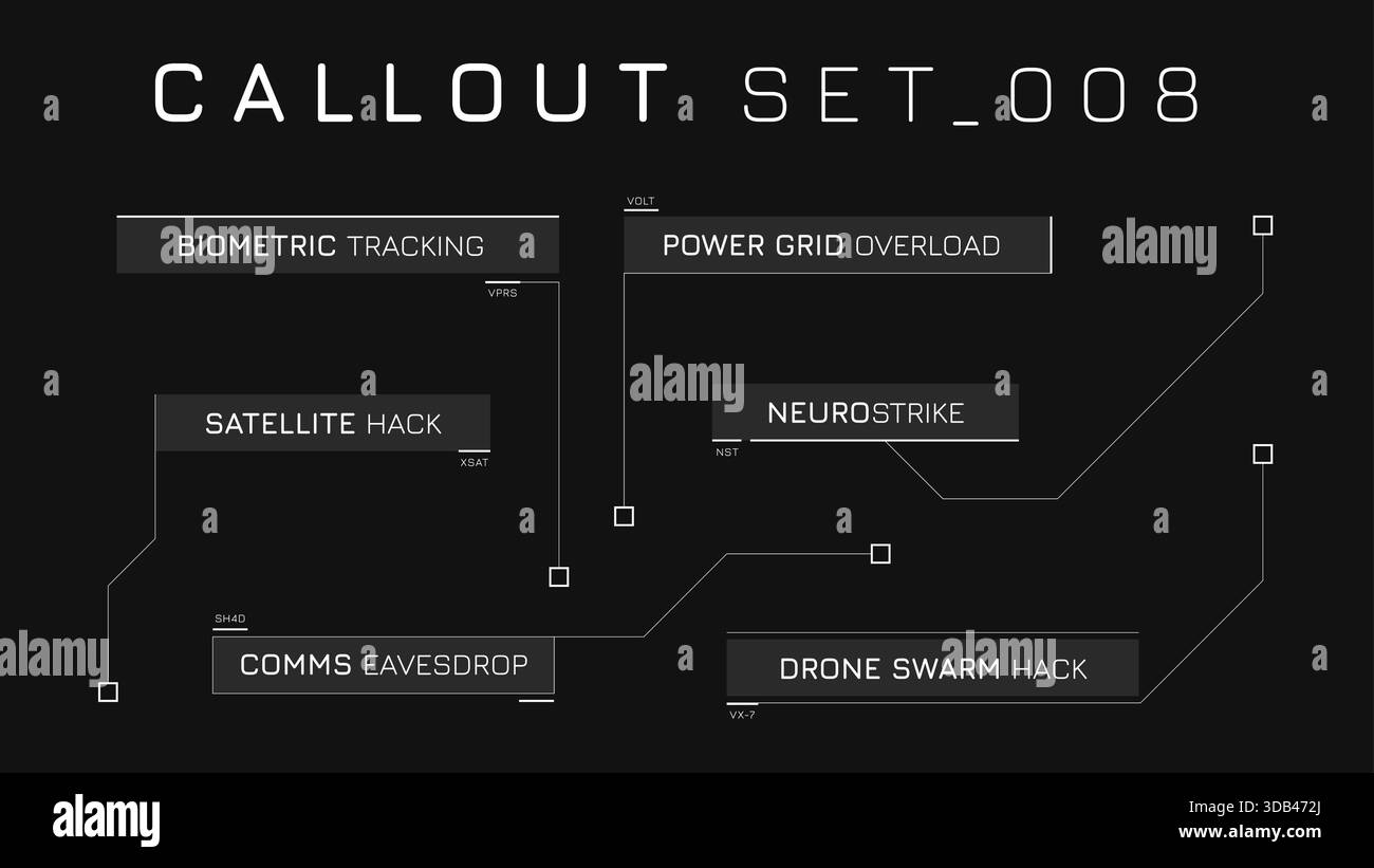 Callout hud pack hi-res stock photography and images - Alamy