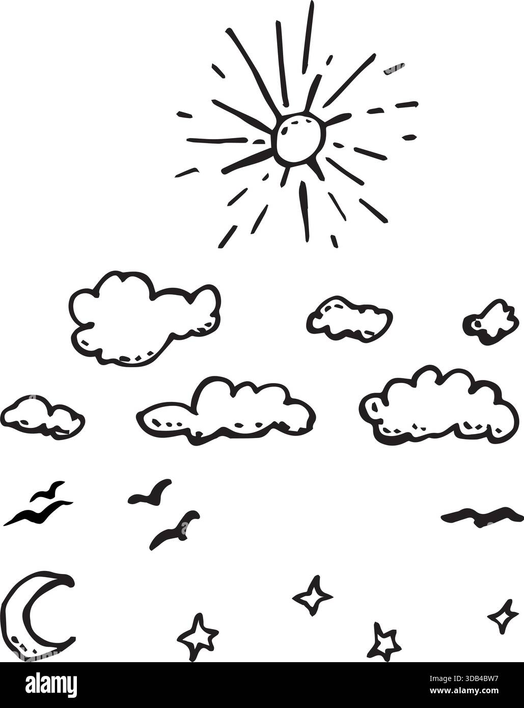 Summer stars in night Cut Out Stock Images & Pictures - Alamy