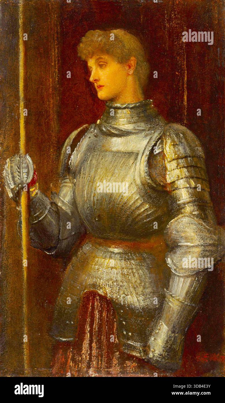 George Frederic Watts (1817-1904) - Joan of Arc - c1867 - The painting ...