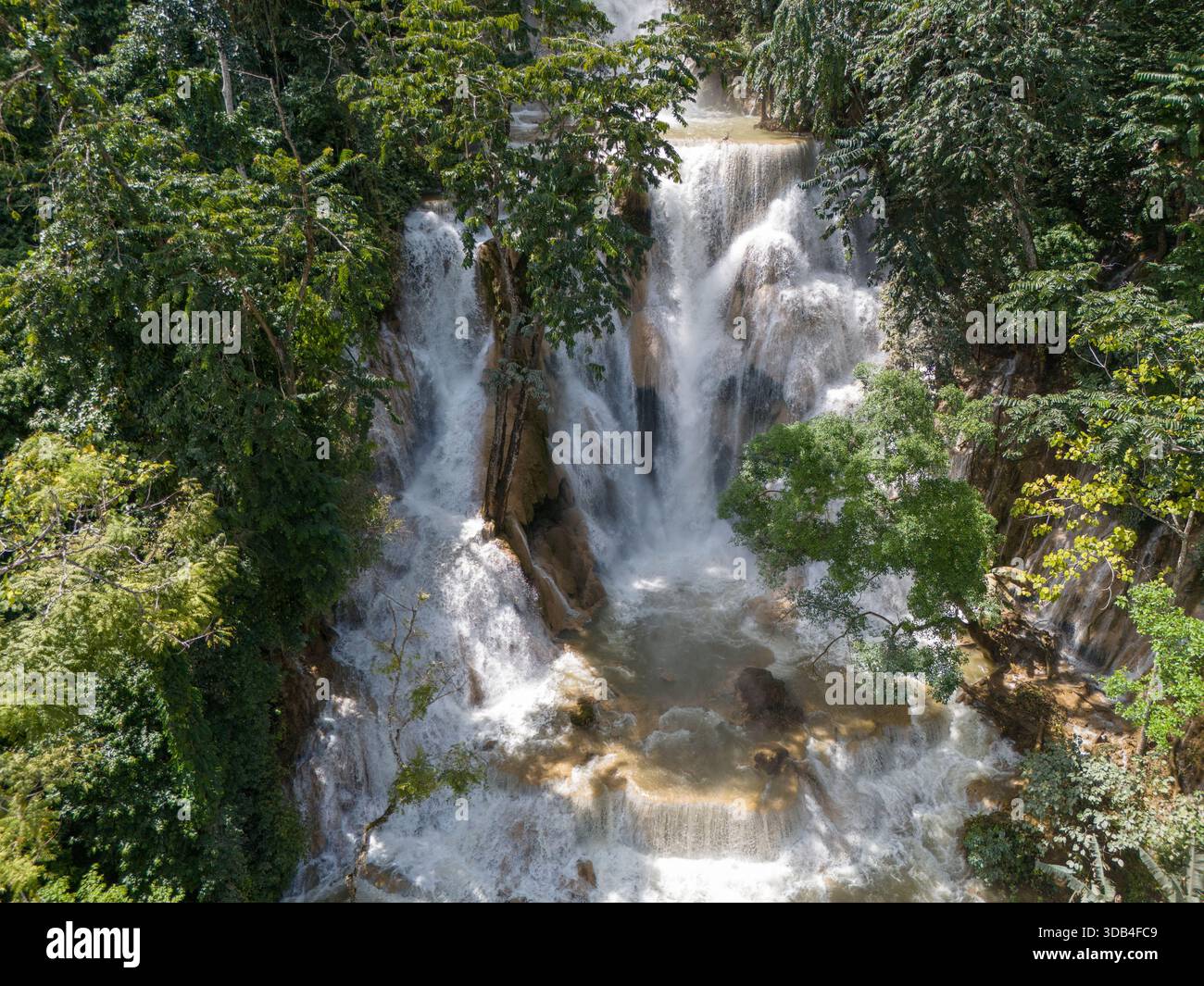 Aerial view kuang si hi-res stock photography and images - Alamy