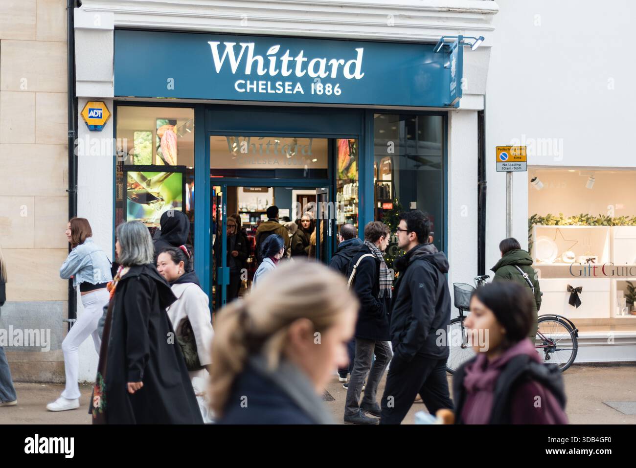 Front view of Whittard of Chelsea store on a busy shopping street Stock ...