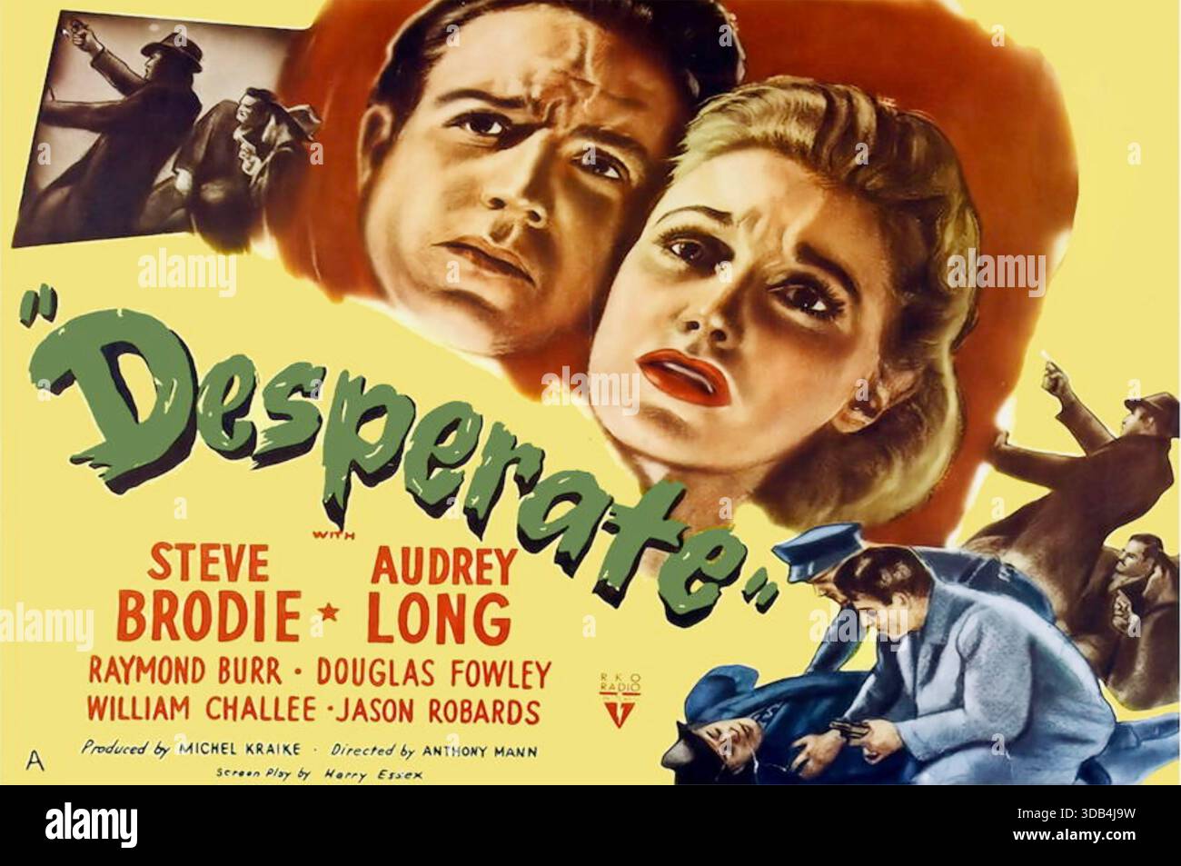 DESPERATE 1947 RKO Pictures film with Audrey Long and Steve Brodie ...