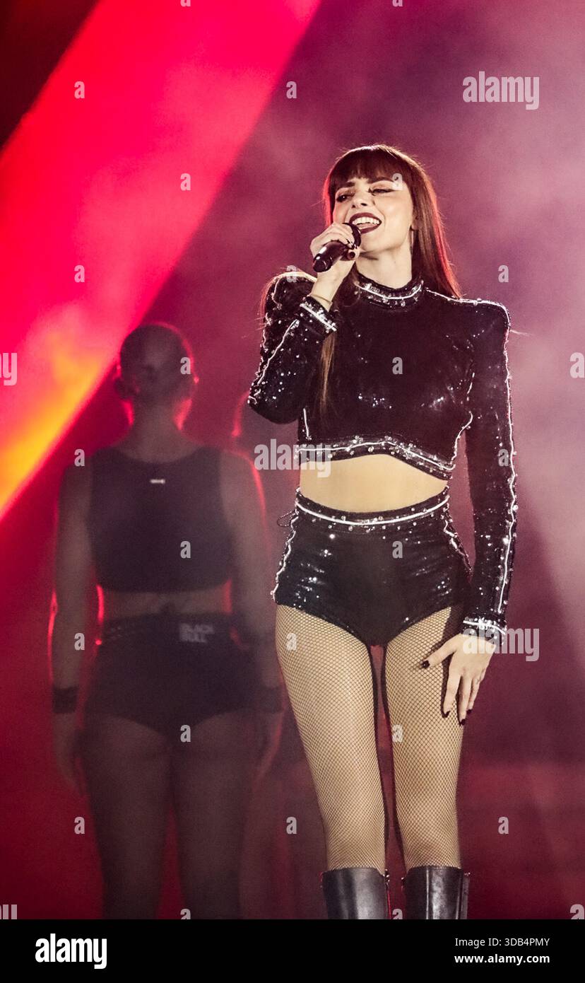 The italian singer Annalisa during the concert in Turin during the ...