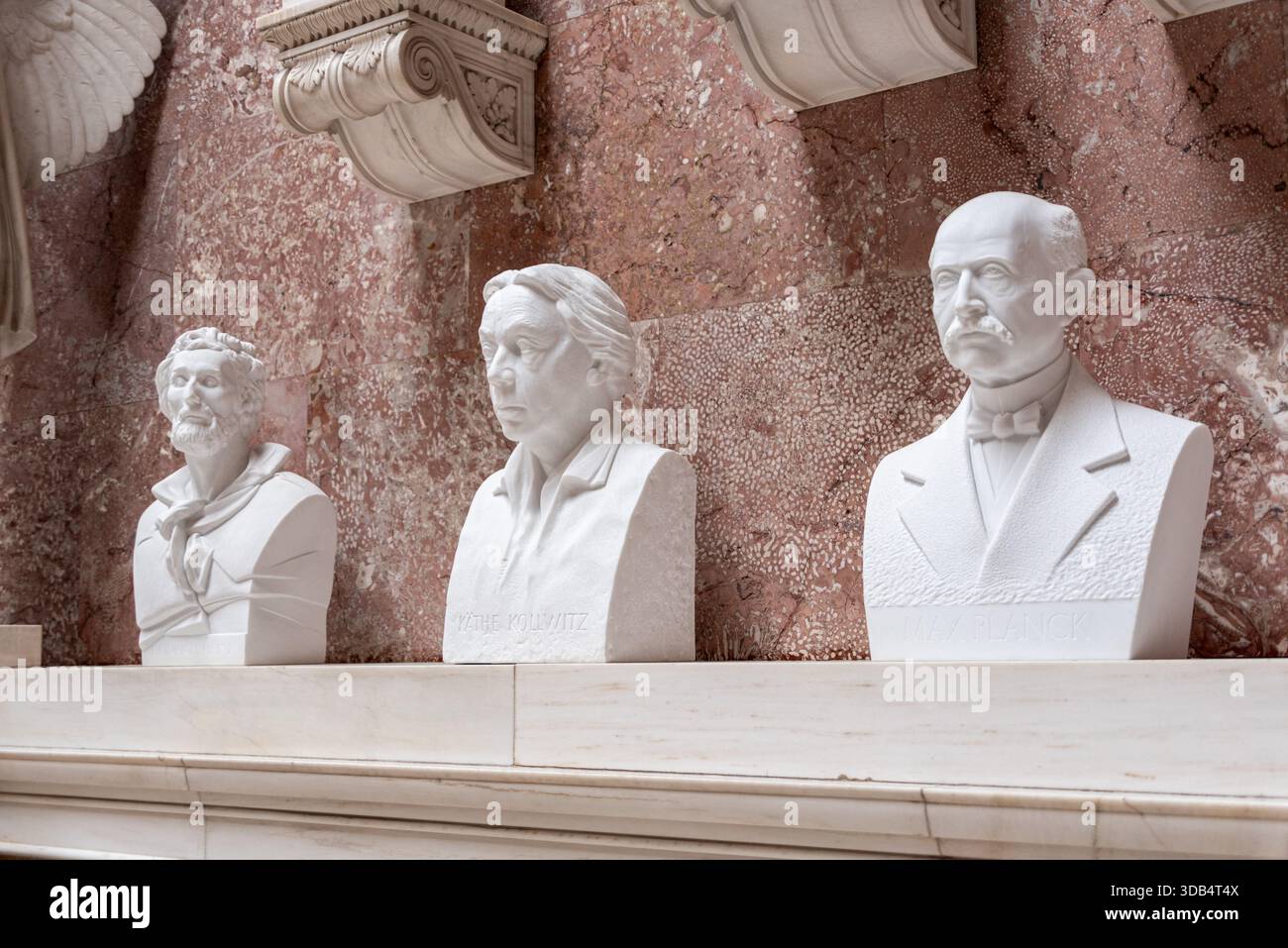 Regensburg, Germany - June 14, 2025 - Busts of Heinrich Heine, Kaethe ...