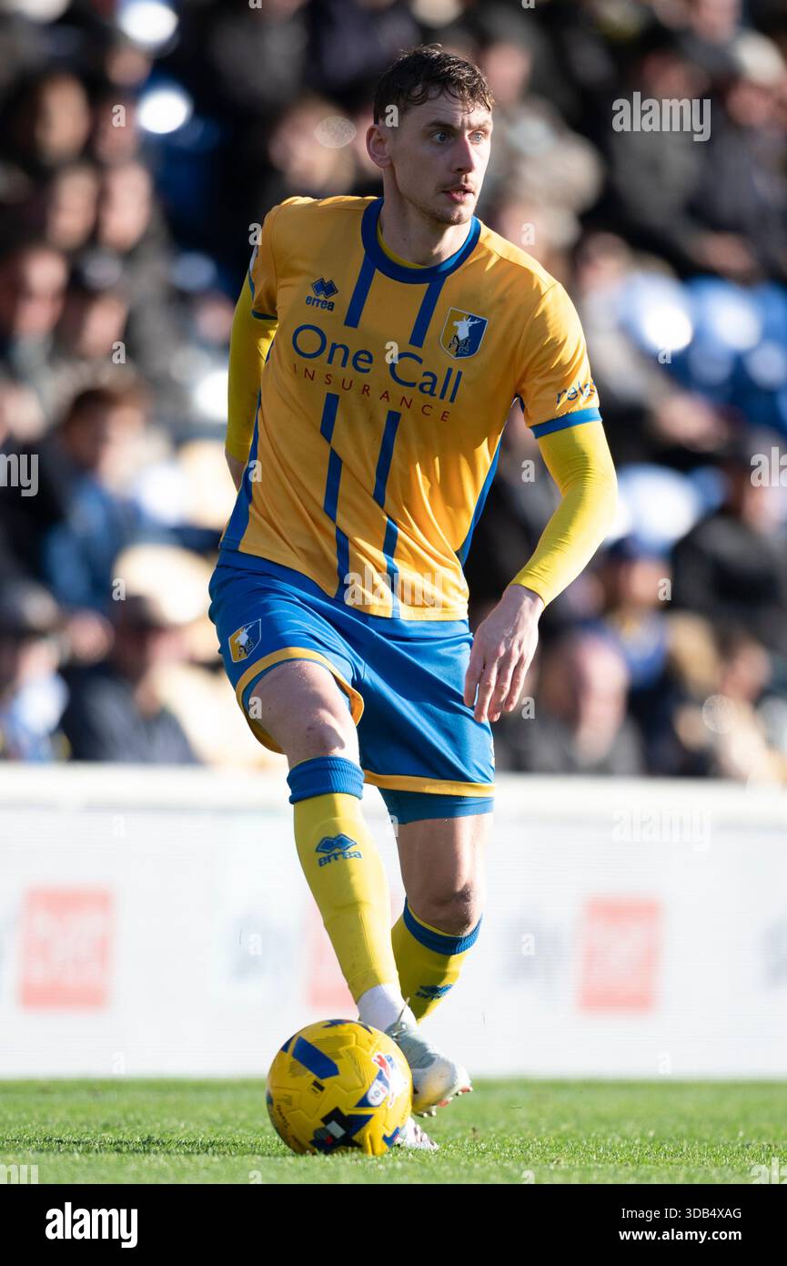 London, England. 13th Dec 2025. Mansfield Town's Elliott Hewitt during ...