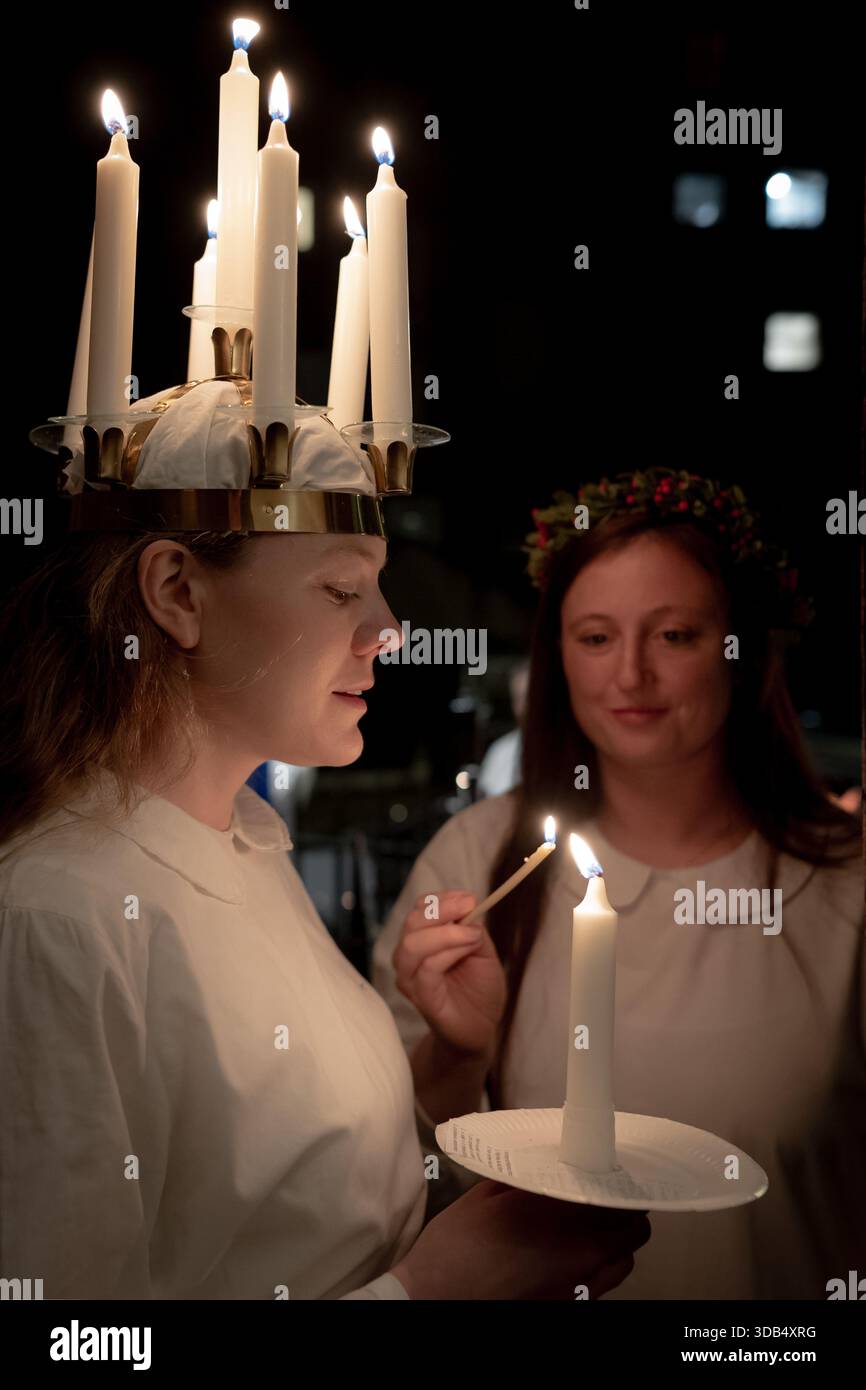 London, UK. 13th December, 2025. Pictured: Hannah Gliksten as Lucia(L ...