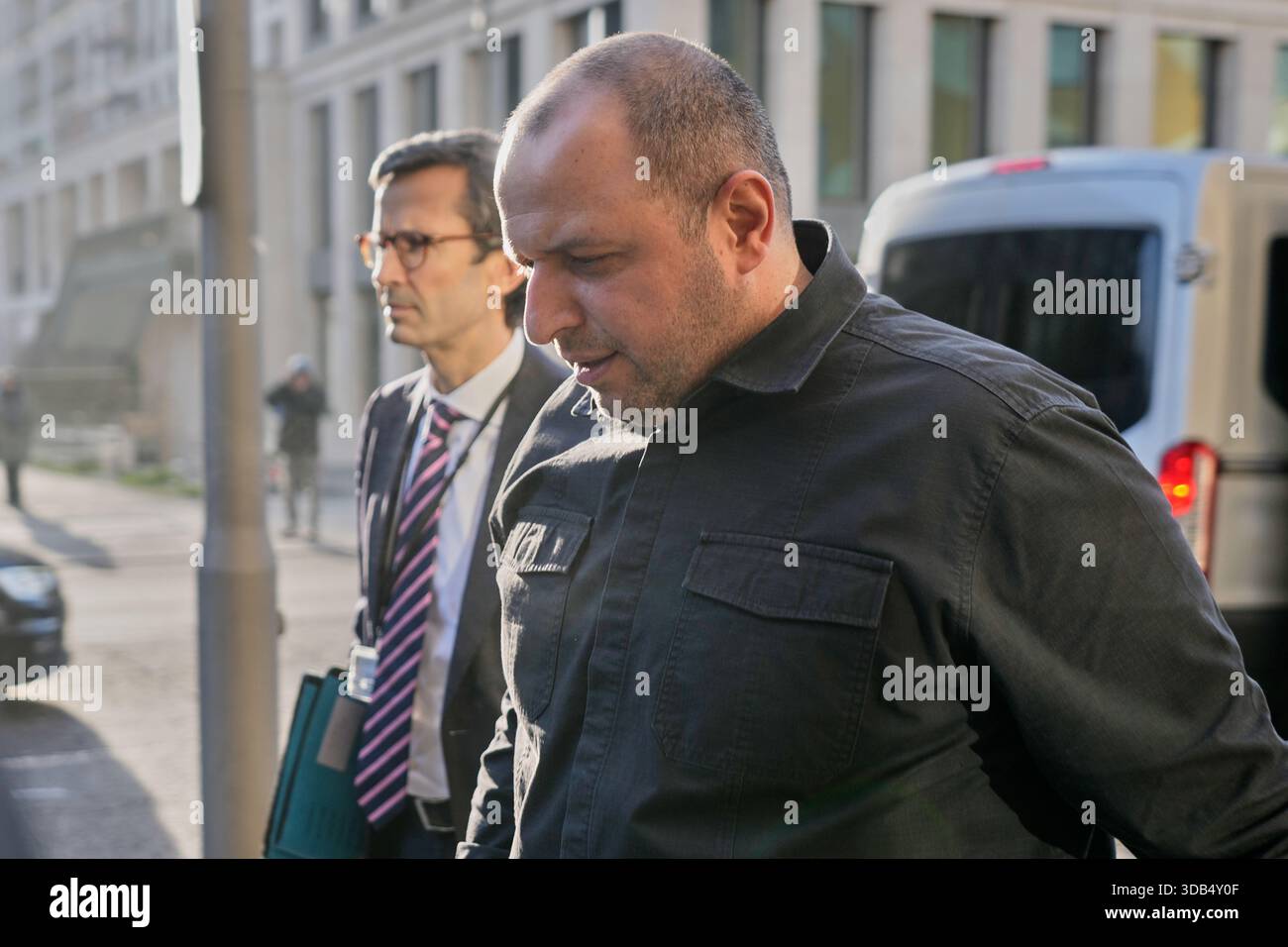 Ukraine's Secretary of National Security Rustem Umerov, right, and ...