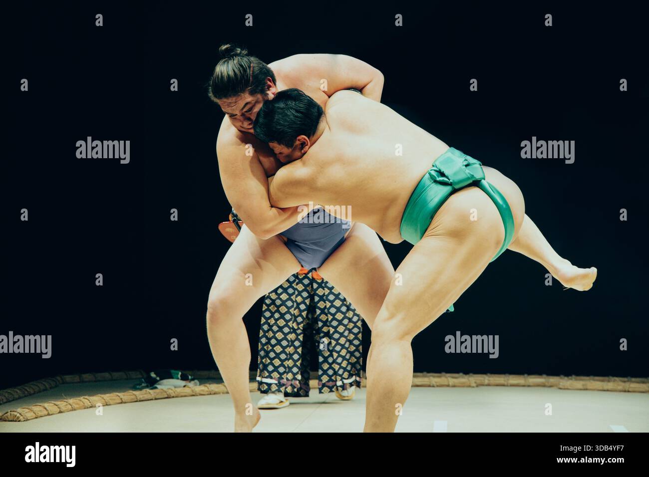 Sumo show at the Osaka Sumo Hall Hirakuza, Namba, Osaka, Japan Stock ...