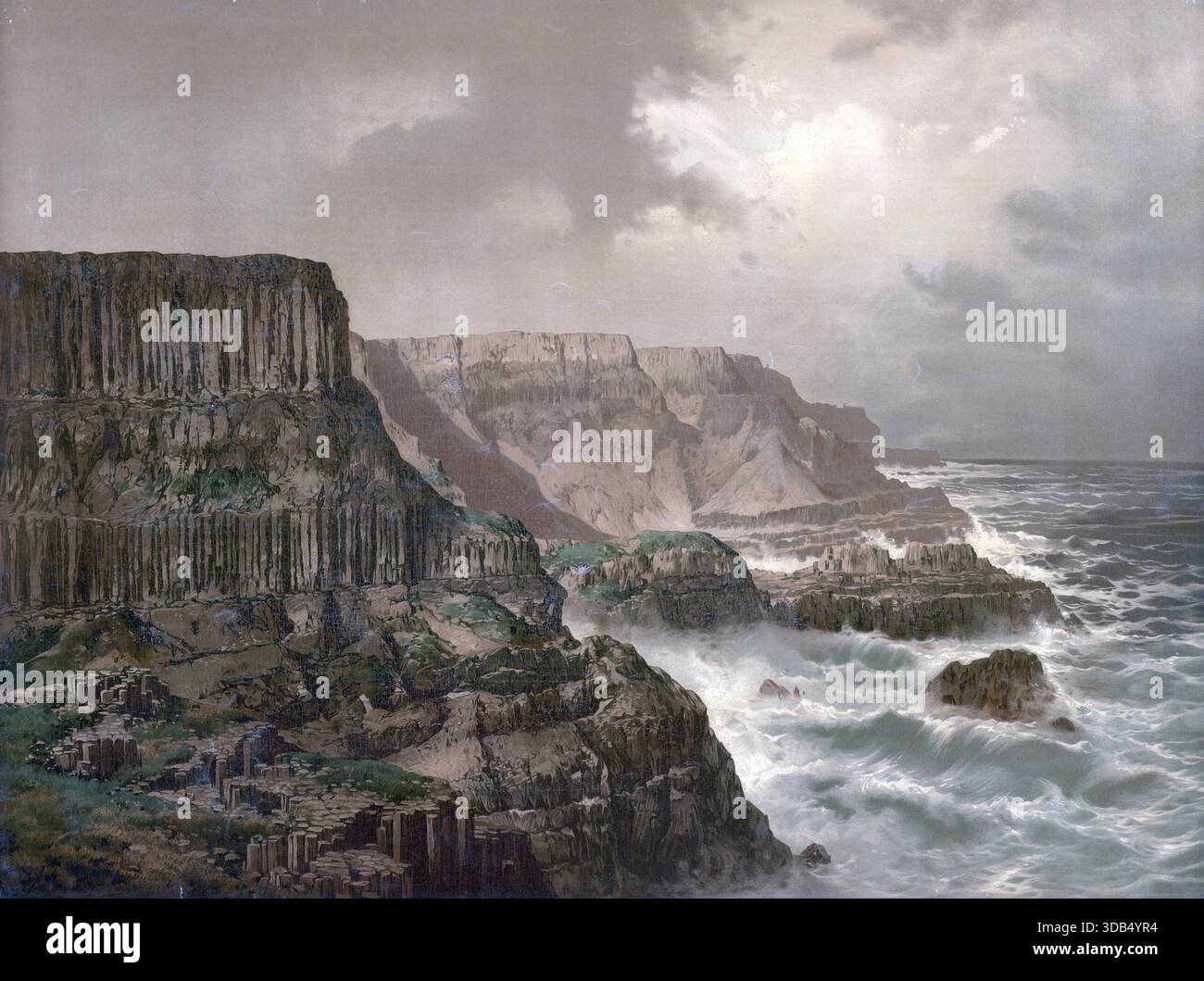 Giant's Causeway, consisting of approximately 40,000 uniformly shaped ...