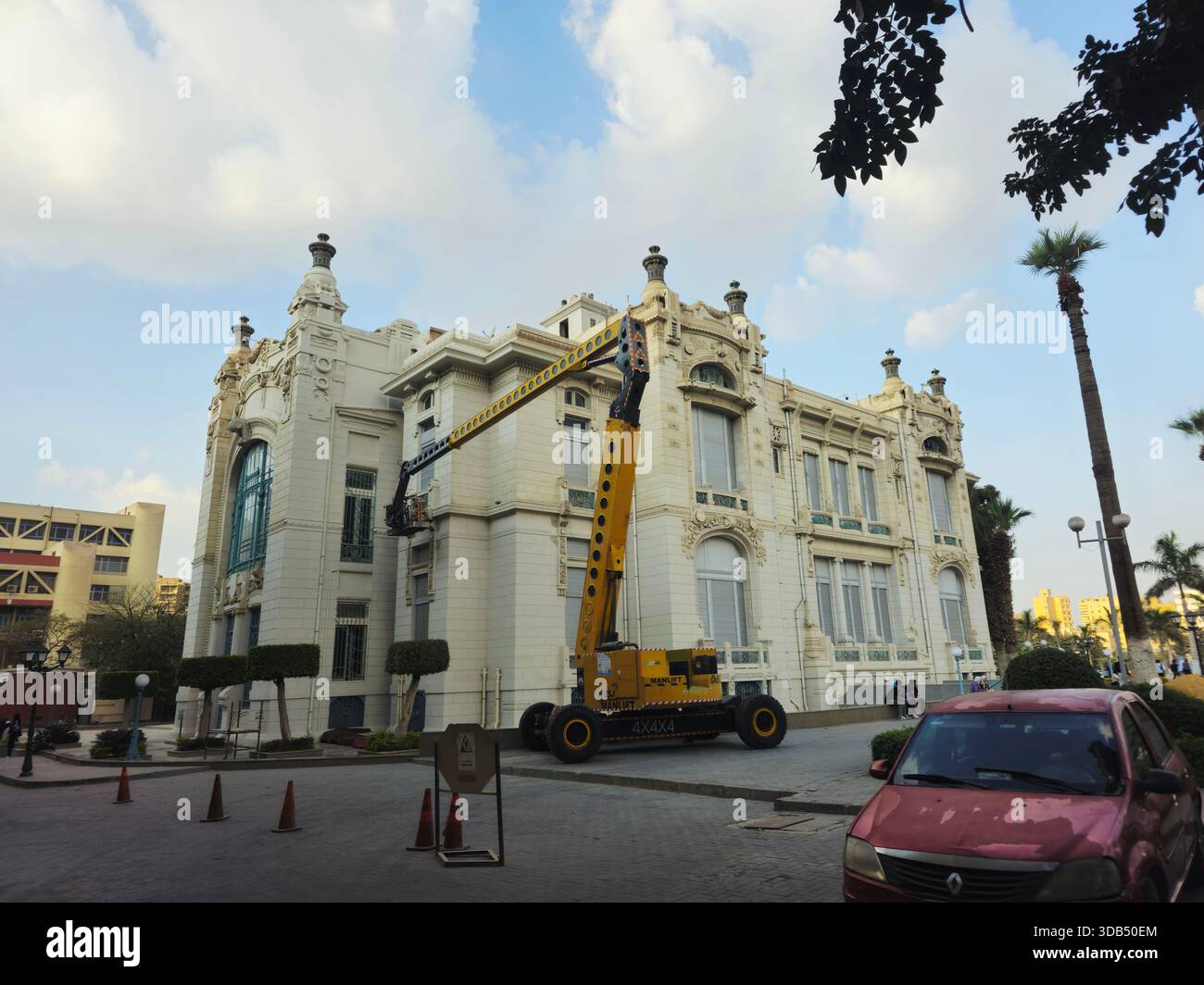 Cairo, Egypt, December 1 2025: mobile elevating work platform at ...