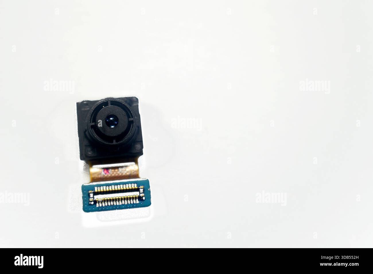 A cellphone's front camera, selfie camera, the lens on the device's ...