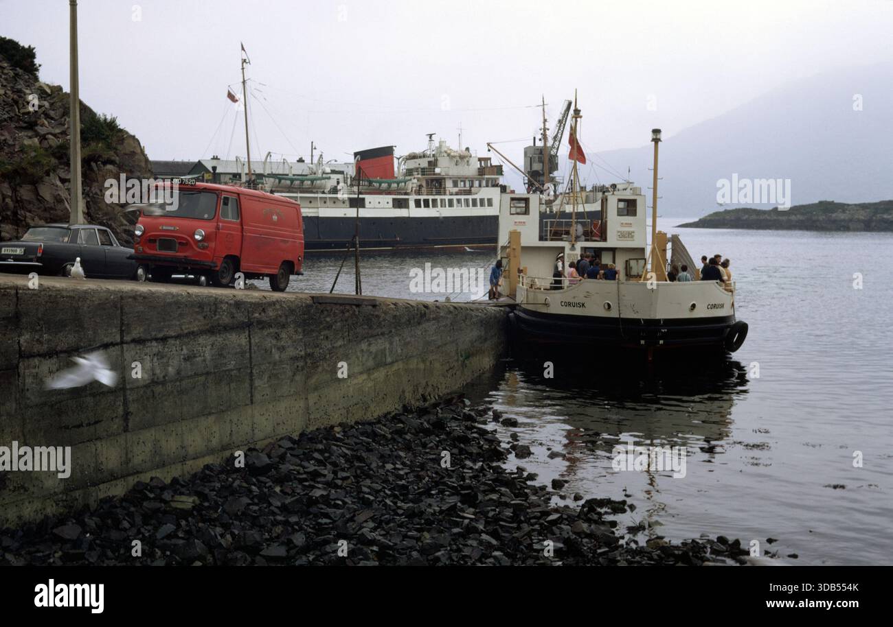Macbraynes MV Loch Seaforth and ferry Coruisk at Kyle of Lochalsh, Ross ...