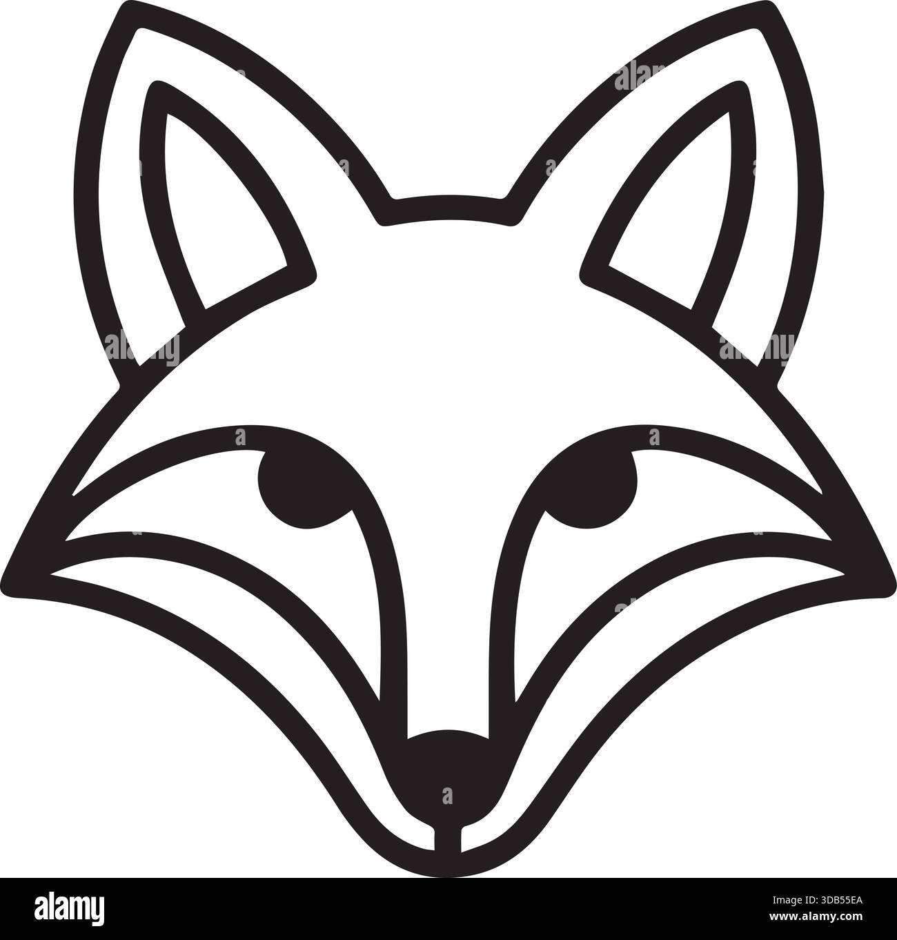 Fox shape design Stock Vector Images - Alamy
