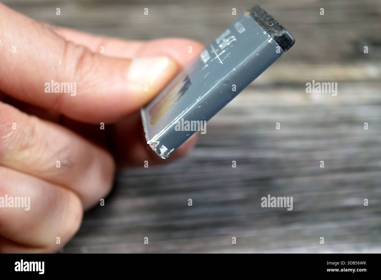 Cairo, Egypt, December 3 2025: Bloated lithium ion batteries, possibly ...