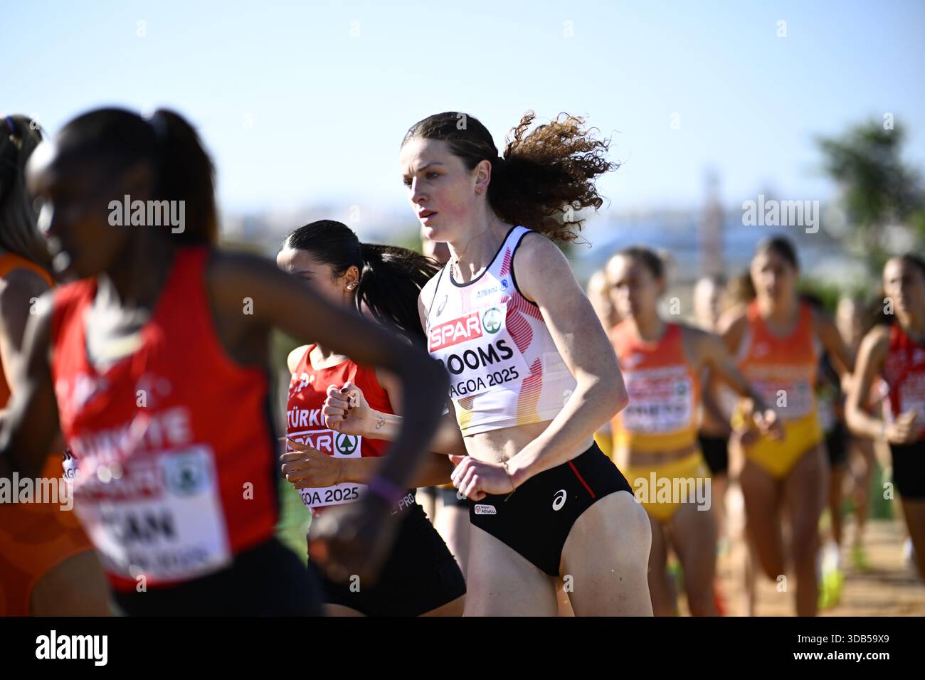 Belgian Lisa Rooms pictured in action during the Women Elite race at ...