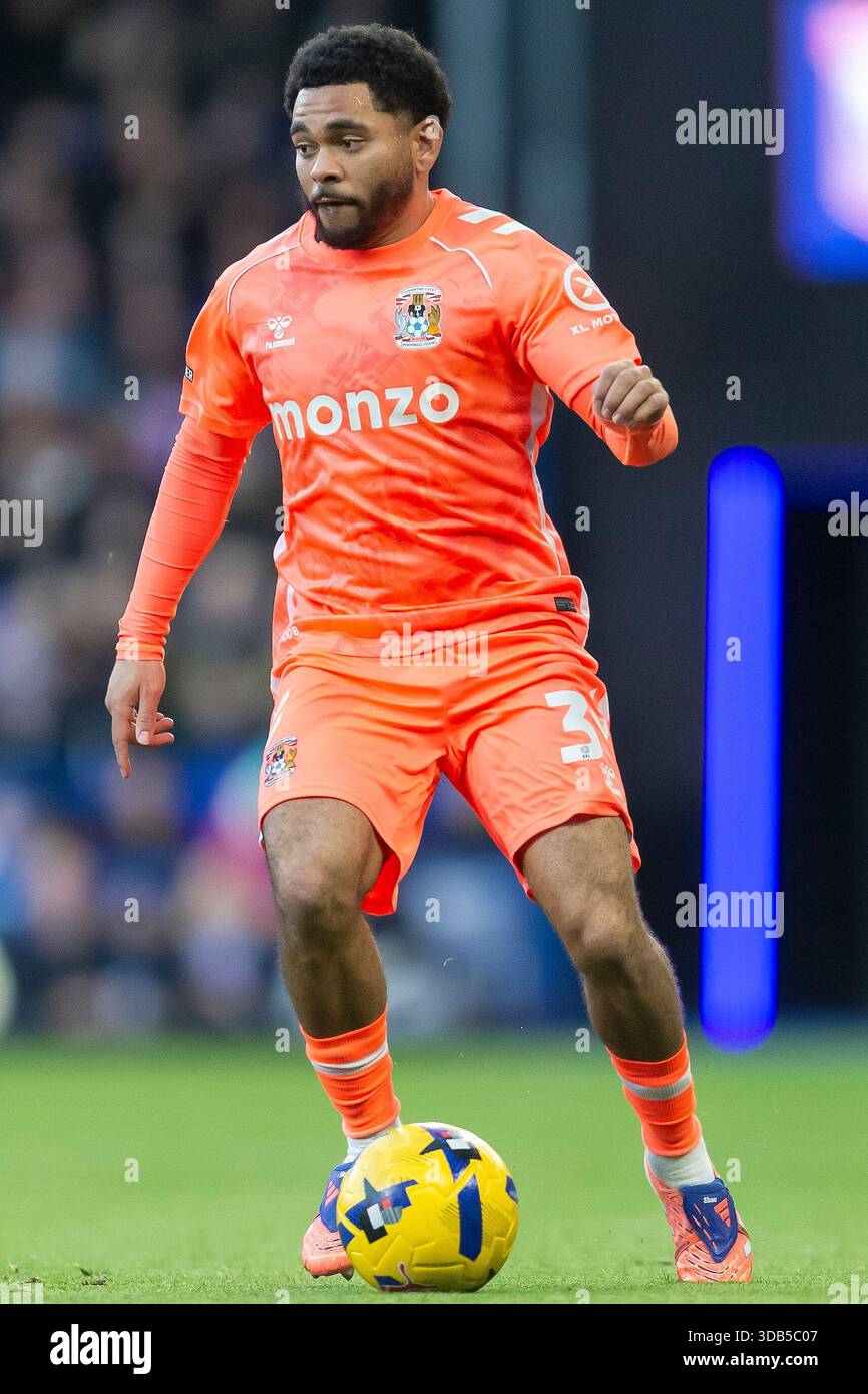 Jay Dasilva of Coventry City during the Sky Bet Championship match ...