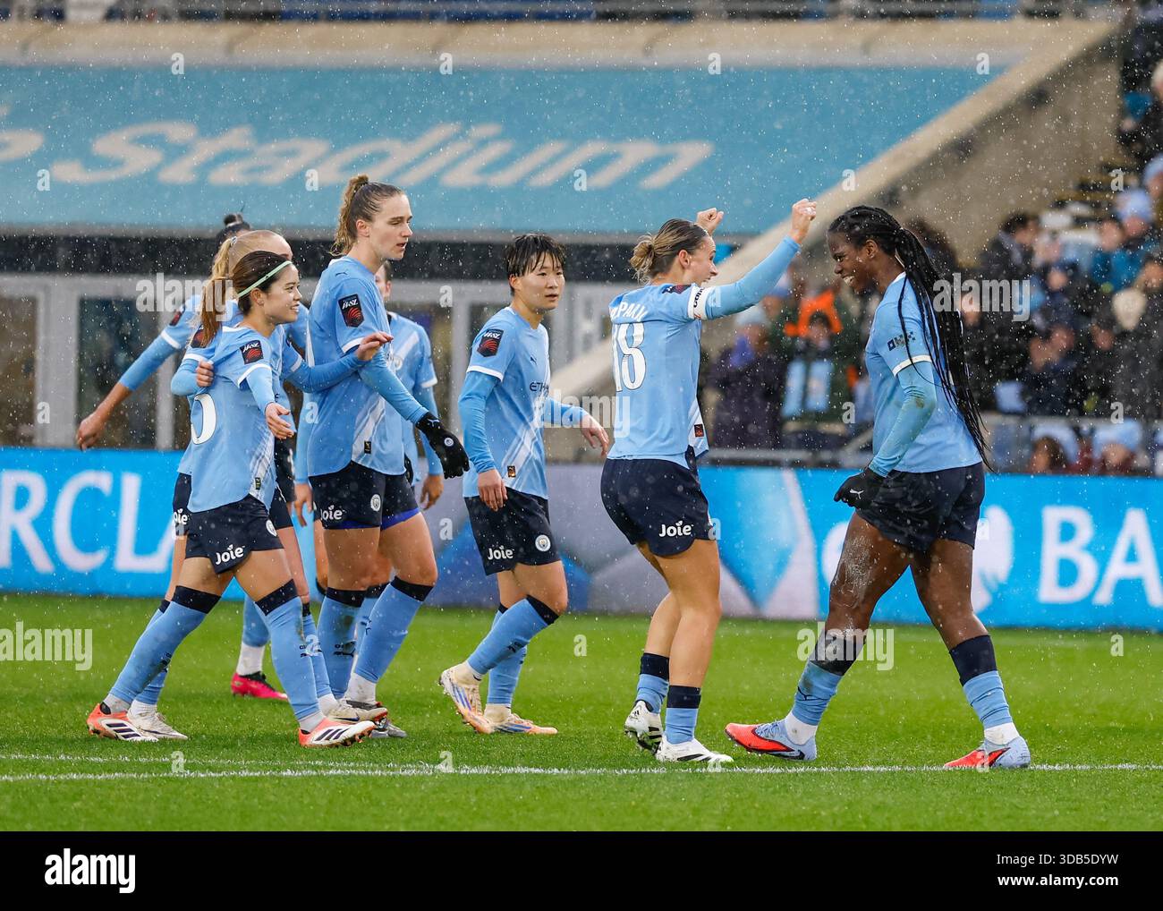 Manchester City's Khadija Shaw celebrates scoring their sides first ...