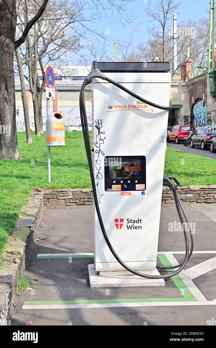Barrier-free fast charging park in Vienna Stock Photo - Alamy