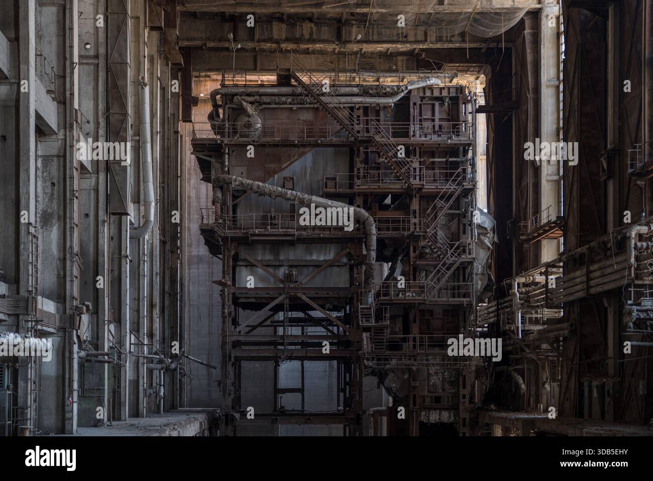 Inside the Abandoned Inota Coal Power Plant - Massive Rusted Boilers ...
