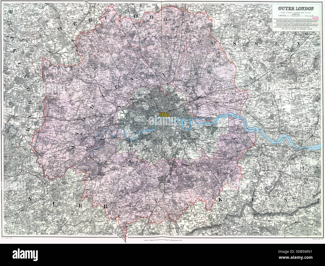 1901 map hi-res stock photography and images - Alamy